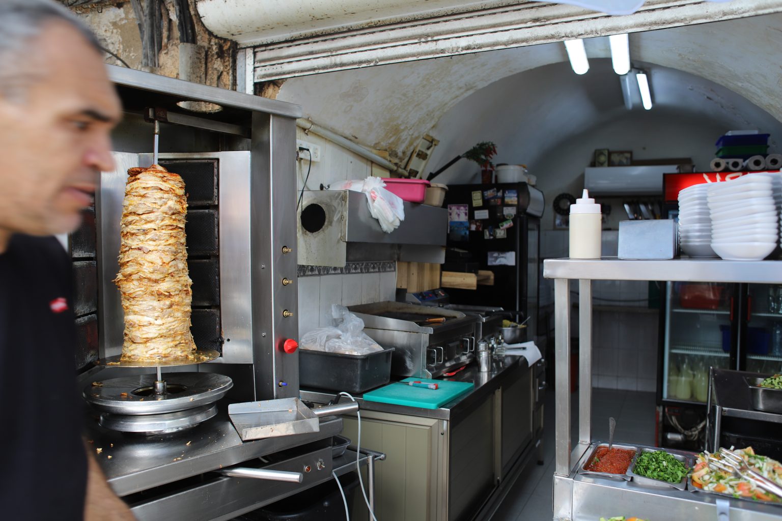 Shawarma, the street food star-dish of the Middle Eastern cuisine ...
