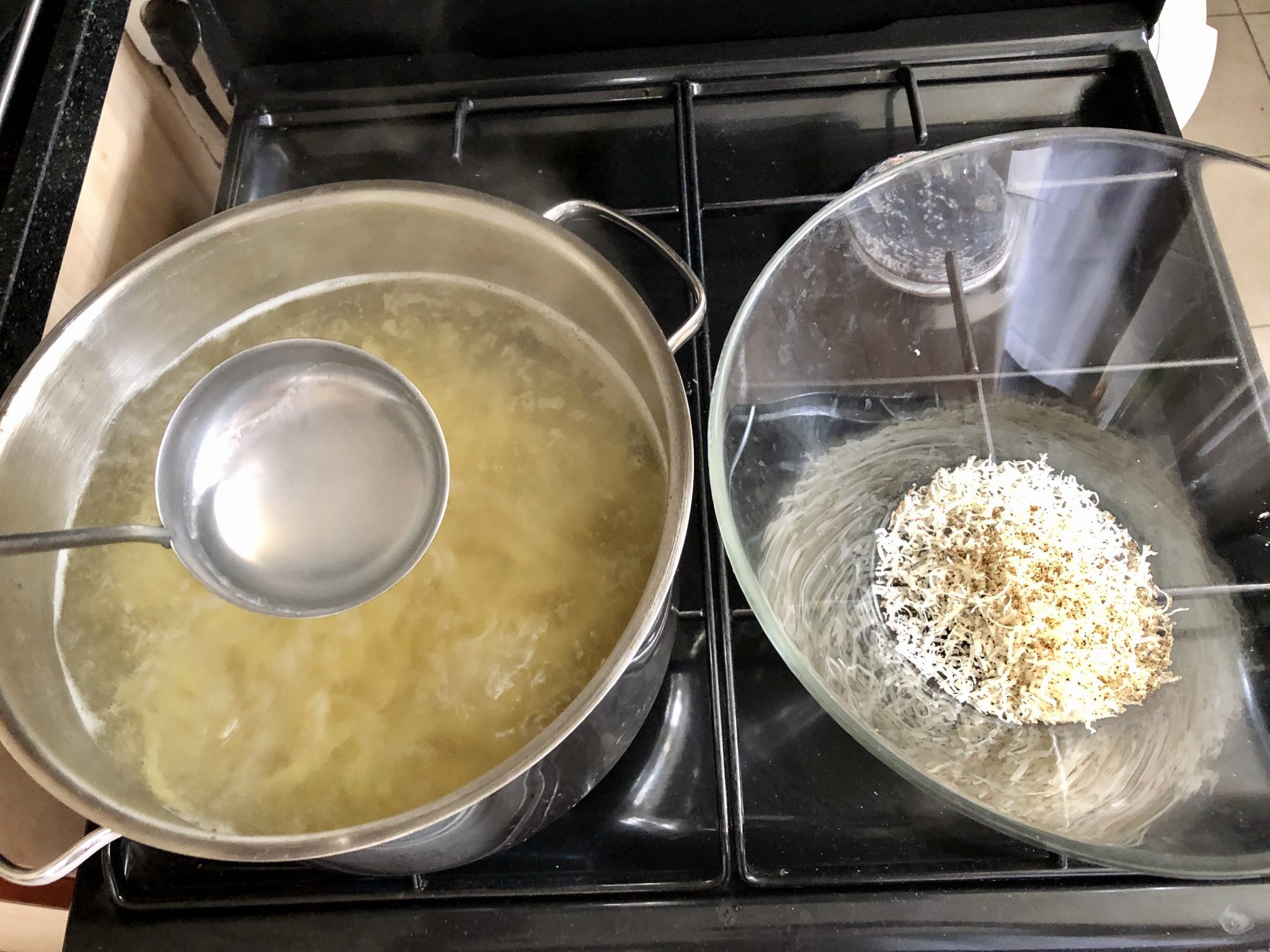 Tripoline ai funghi (pasta tripoline with mushrooms) | Peppers.org